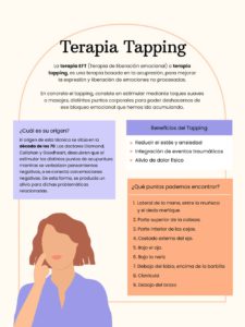 Terapia Tapping: Qué es y beneficios | Eunip